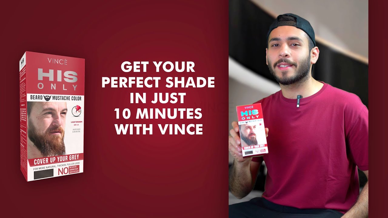 Get ready in just 10 minutes with Vince's Beard and Mustache Color ...