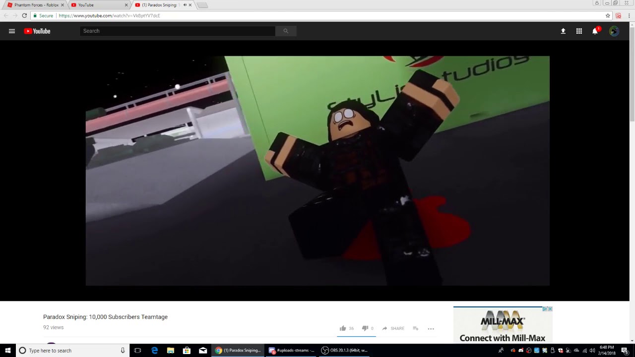 Reacting To Paradox Sniping's 10K Subscriber Teamtage - YouTube