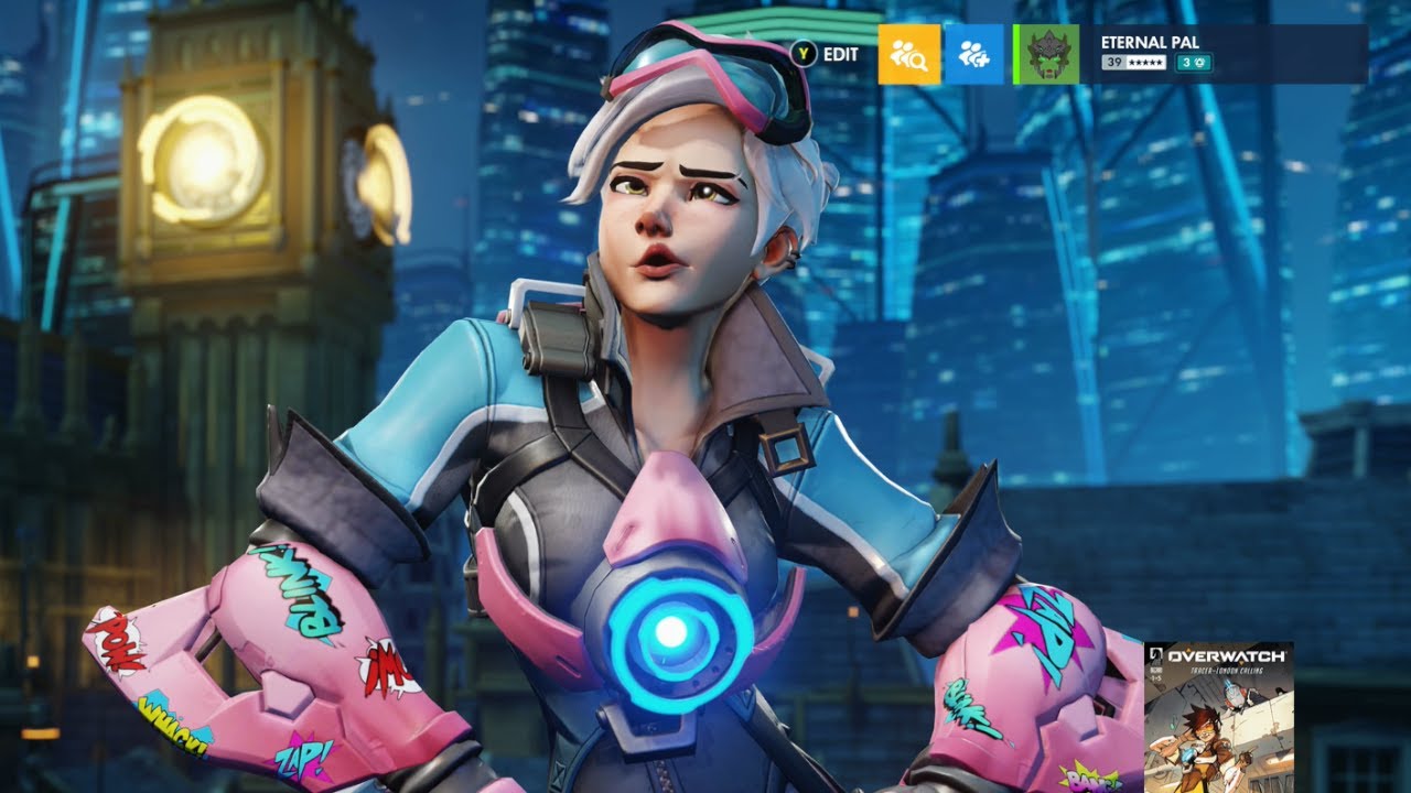 Overwatch - Working on Unlocking the Tracer Comic Book Skin (Xbox One ...