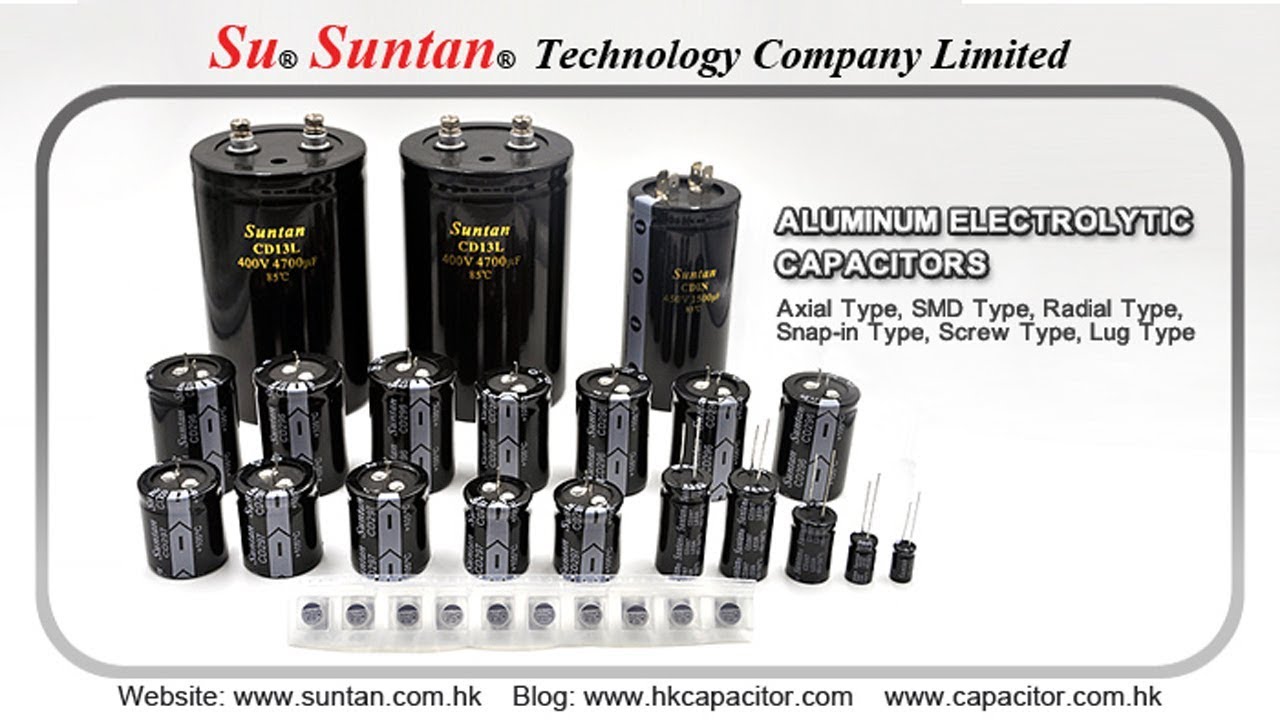 Suntan Screw, Snap-in and Lug Type Aluminum Electrolytic Capacitors ...