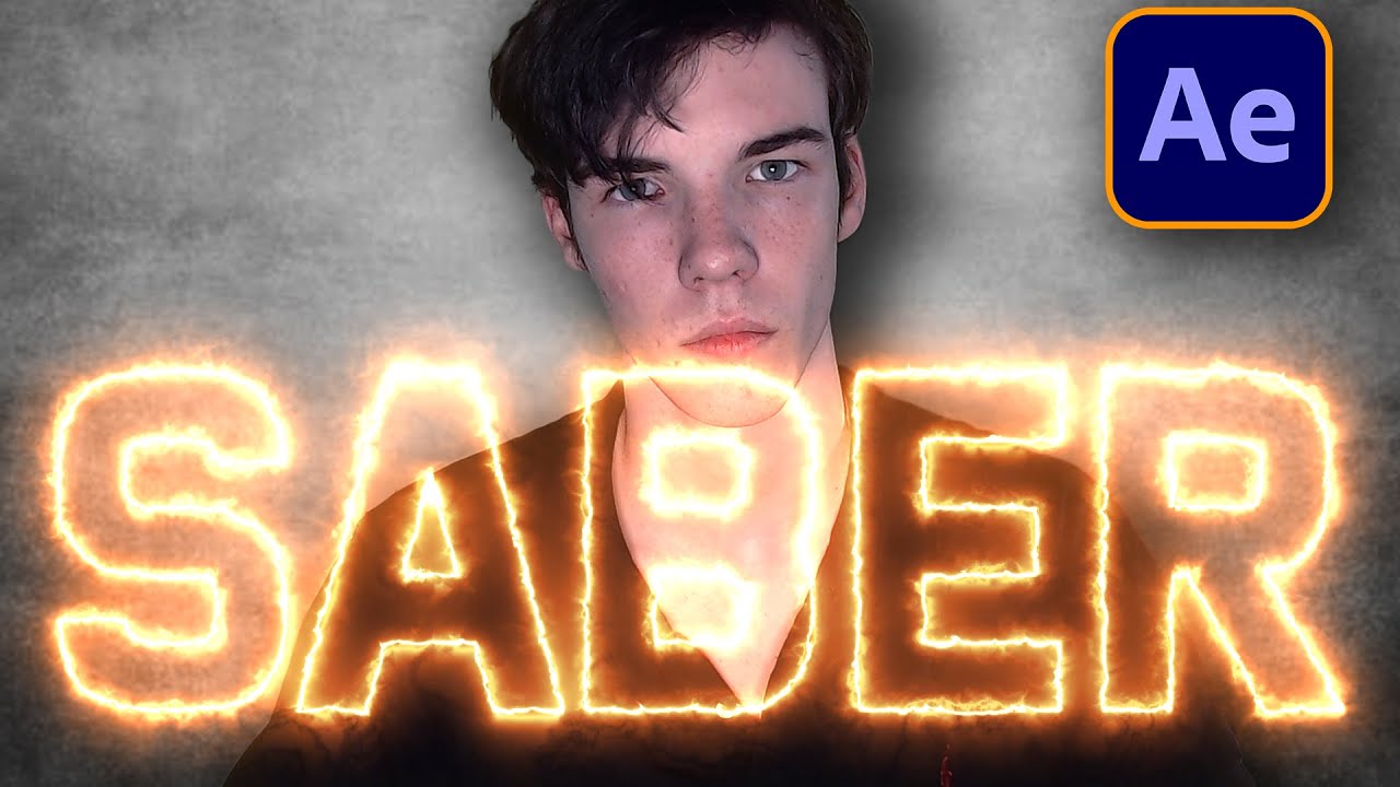 How To Make Text with Saber in After Effects - YouTube