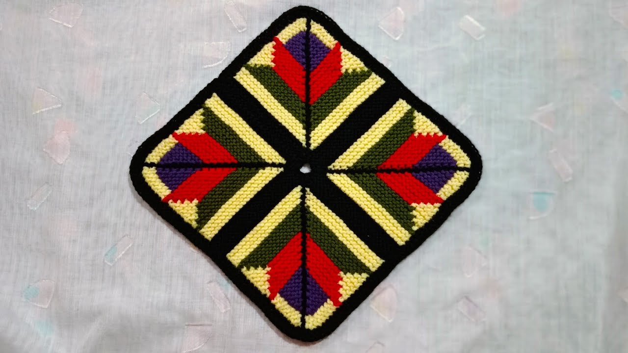 New style square Doormat | Knitting Doormat #106 - YouTube