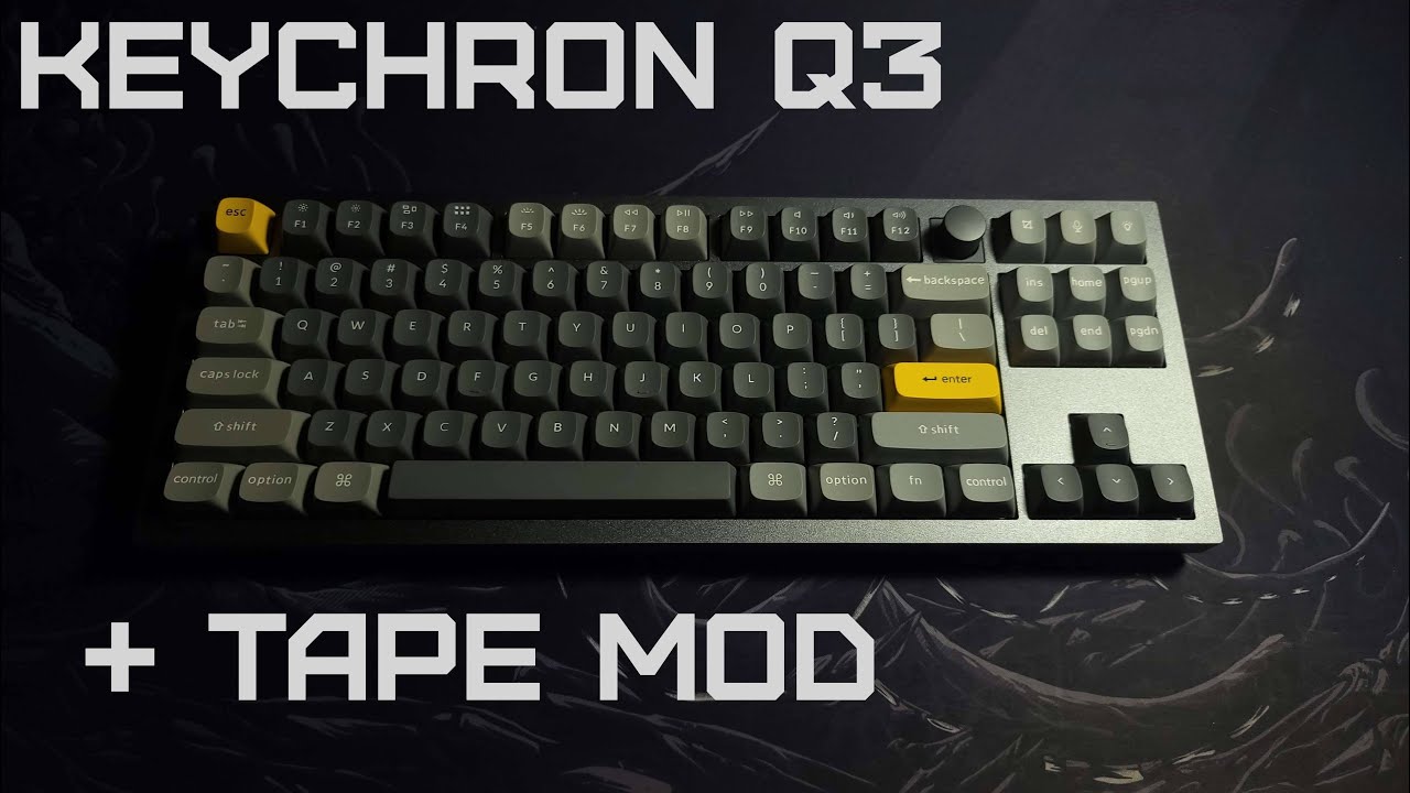 Keychron Q3 / Best Sounding Stock Board? + Tape Mod - YouTube