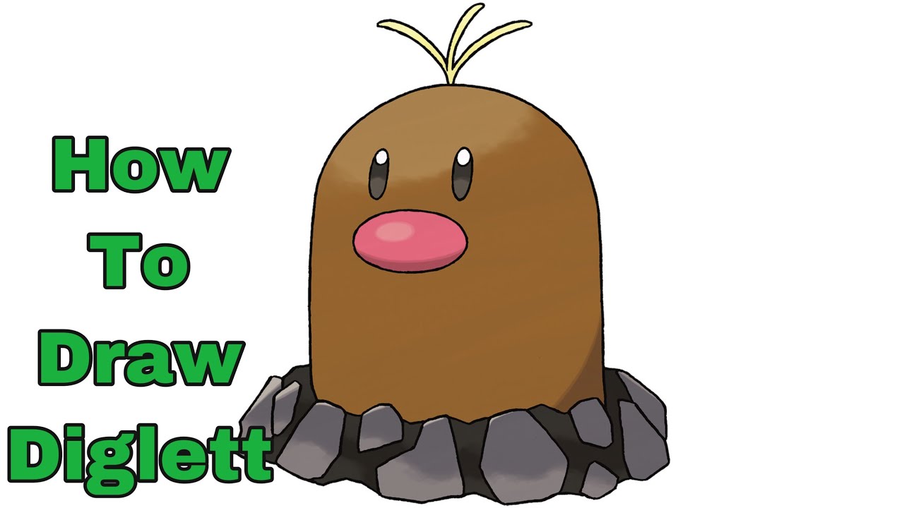 How to draw diglett/shorts/Pokémon - YouTube