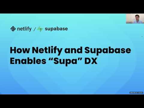 How Netlify + Supabase enables “Supa” DX - YouTube