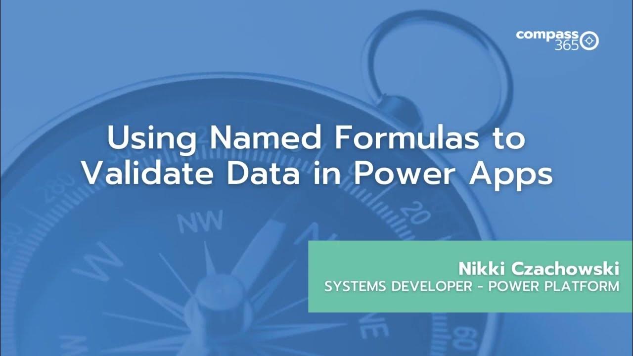 Using Named Formulas to Validate Data in Power Apps - YouTube