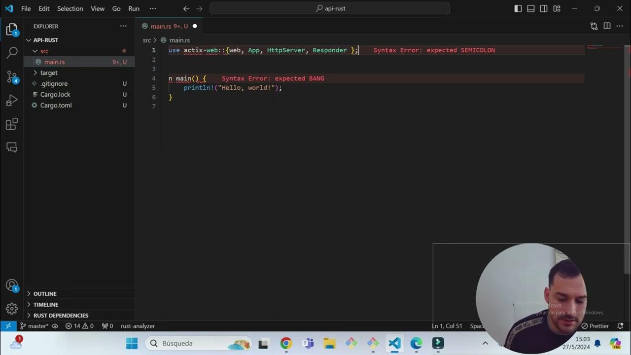 Cómo Crear una API REST Básica con Actix-Web en Rust | Tutorial Paso a Paso - YouTube