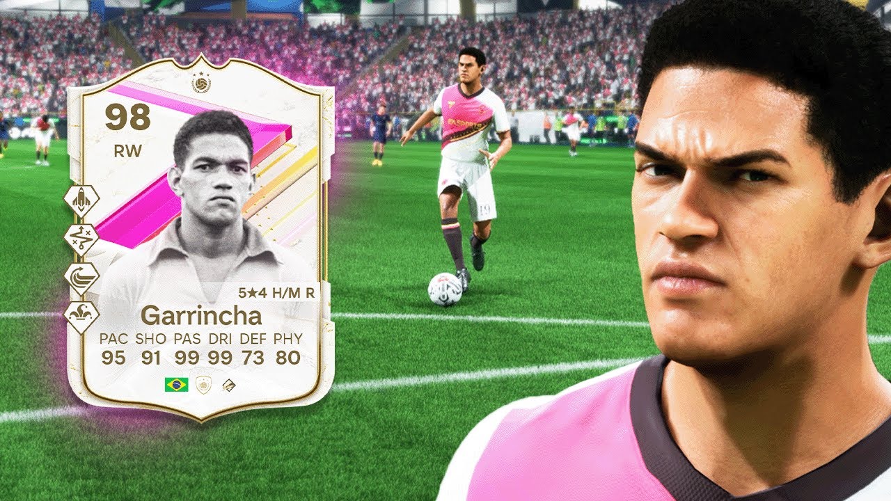 98 FUTTIES ICON GARRINCHA PLAYER REVIEW | EA FC 24 ULTIMATE TEAM - YouTube
