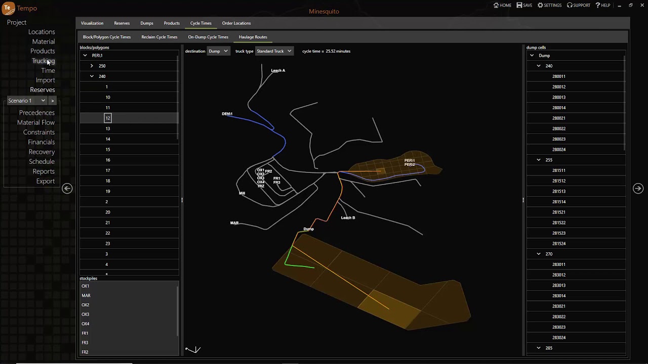 Tempo with Integrated Haulage and Detailed Waste Dump Scheduling - YouTube