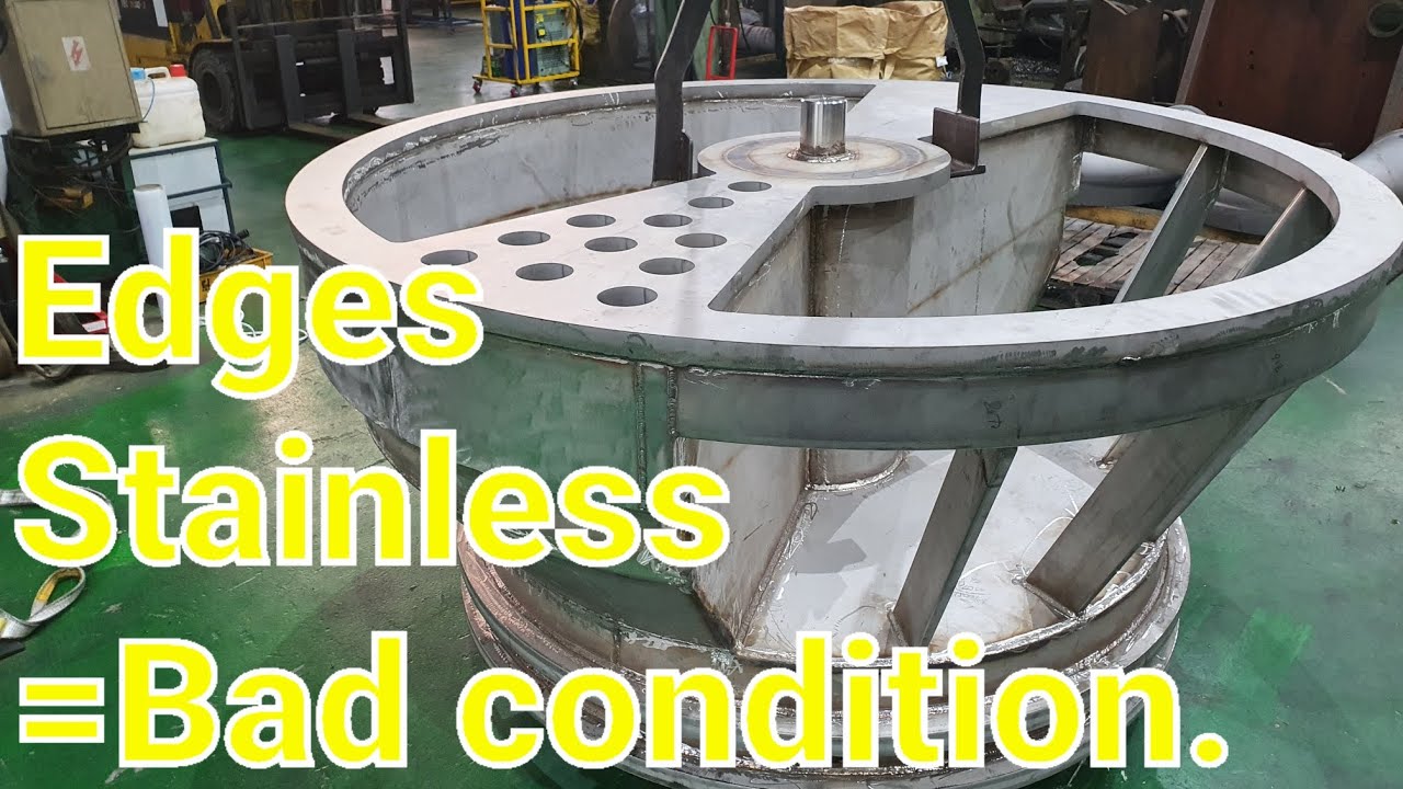 Ø2000mm Big Stainless Mixer machined on CNC vertical Lathe - Vertical ...
