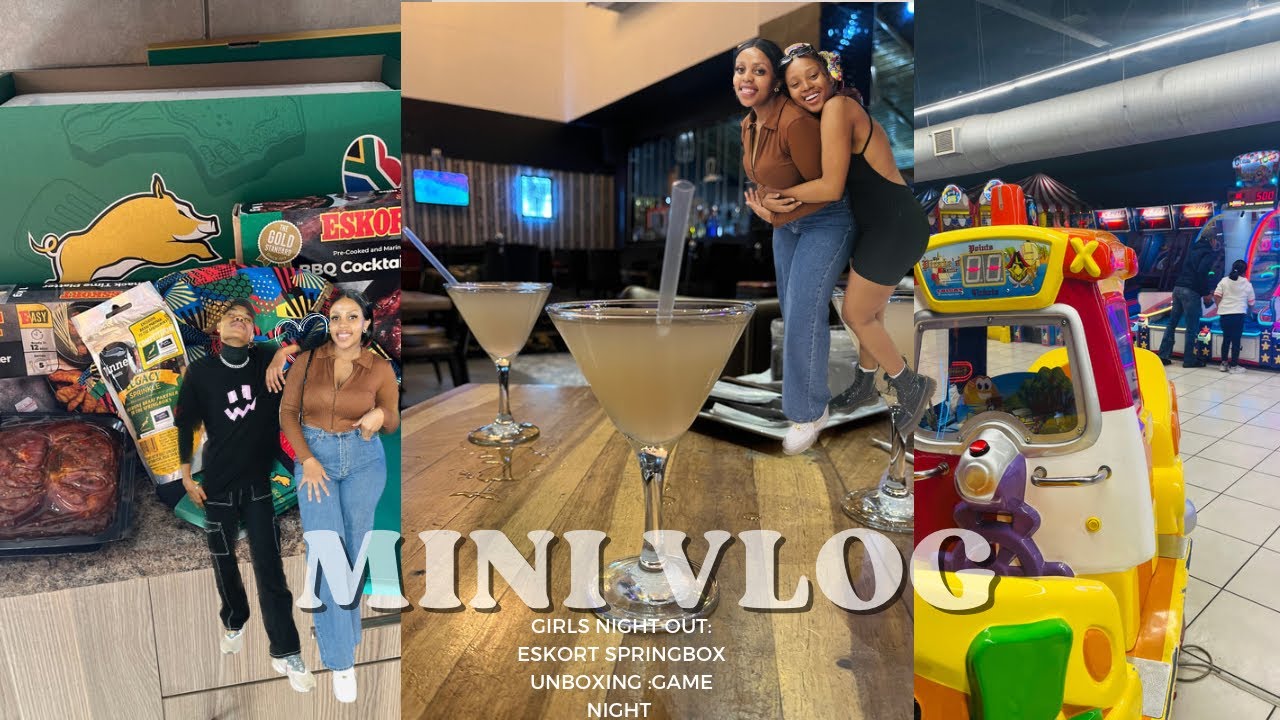 VLOG: GIRLS NIGHT OUT|GAME NIGHT |ESKORT UNBOXING| SUPPER AT CAPELLO ...