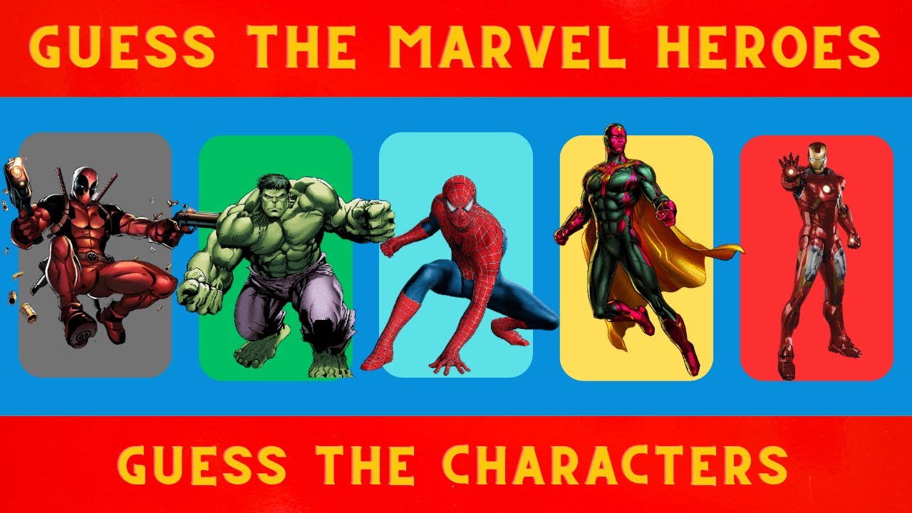 Guess the MARVEL HEROES - YouTube
