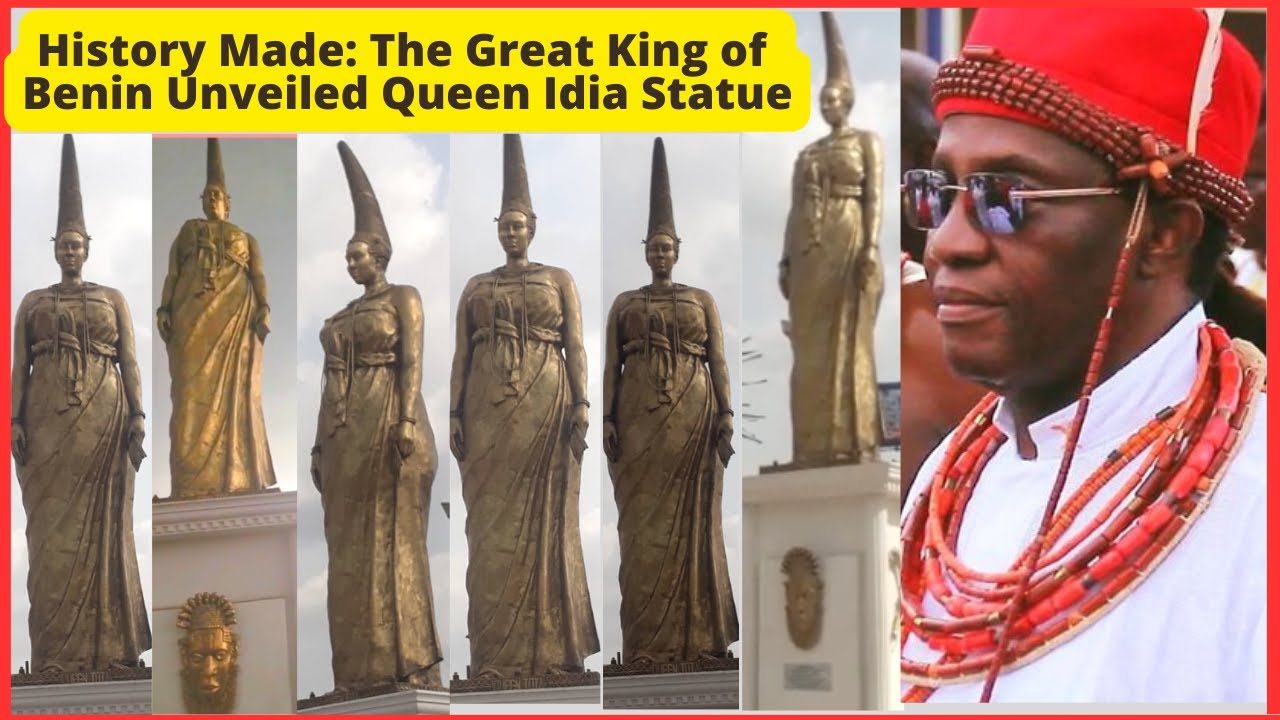 History Made: The Great King of Benin Unveiled Queen Idia Statue ...