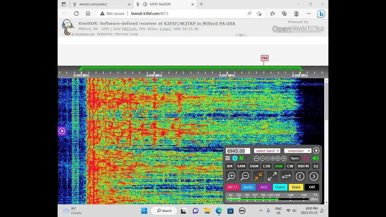 Pigs Knuckles 6945 USB 0247 UTC 24 MAR 2023 - YouTube