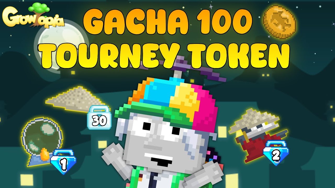 HUNTING NON LA , GACHA 100 TOURNEY TOKEN | GROWTOPIA - YouTube