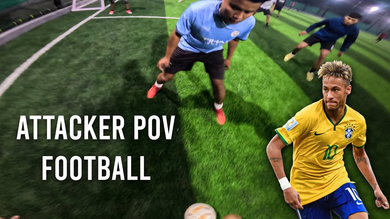 Attacker's POV Football Match | 7 a side Turf match - YouTube