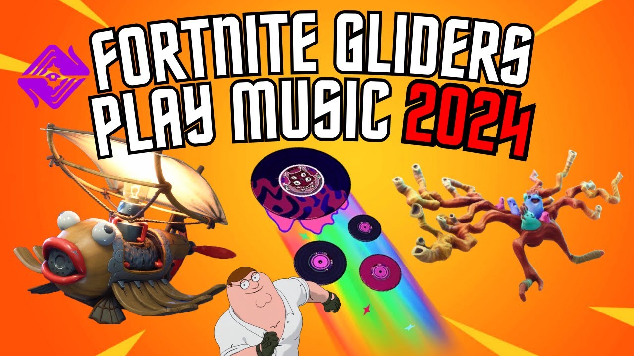 Chapter 5 All Fortnite Gliders That Play Music - YouTube