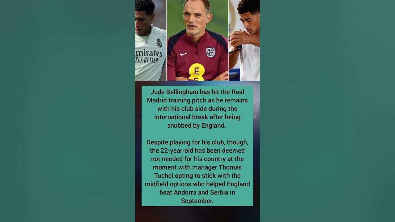 Jude Bellingham returns to Real Madrid training after England and Thomas Tuchel snub#shorts ...