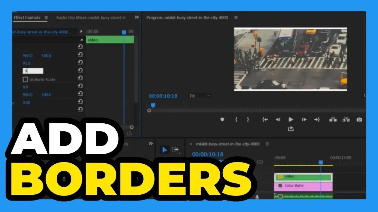 Premiere Pro CC ： 𝐇𝐨𝐰 𝐭𝐨 𝐀𝐝𝐝 𝐁𝐨𝐫𝐝𝐞𝐫 𝐀𝐫𝐨𝐮𝐧𝐝 𝐕𝐢𝐝𝐞𝐨 2024 - YouTube