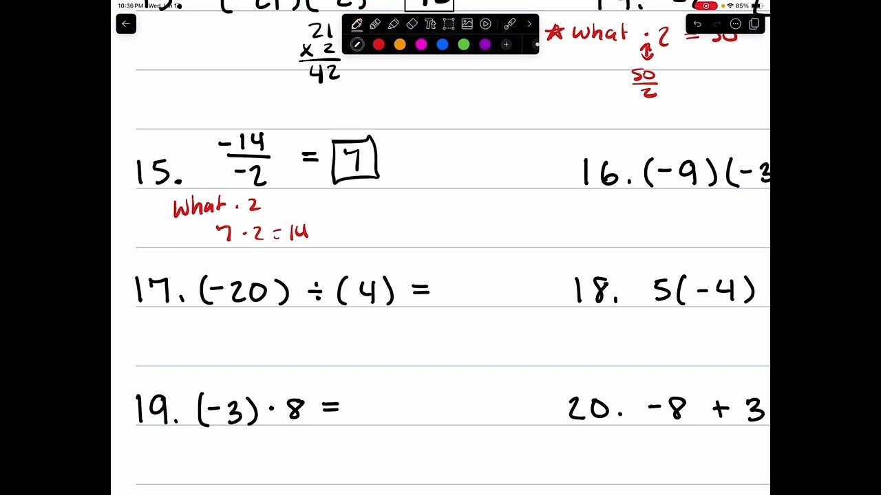 Integers Part 2 - YouTube