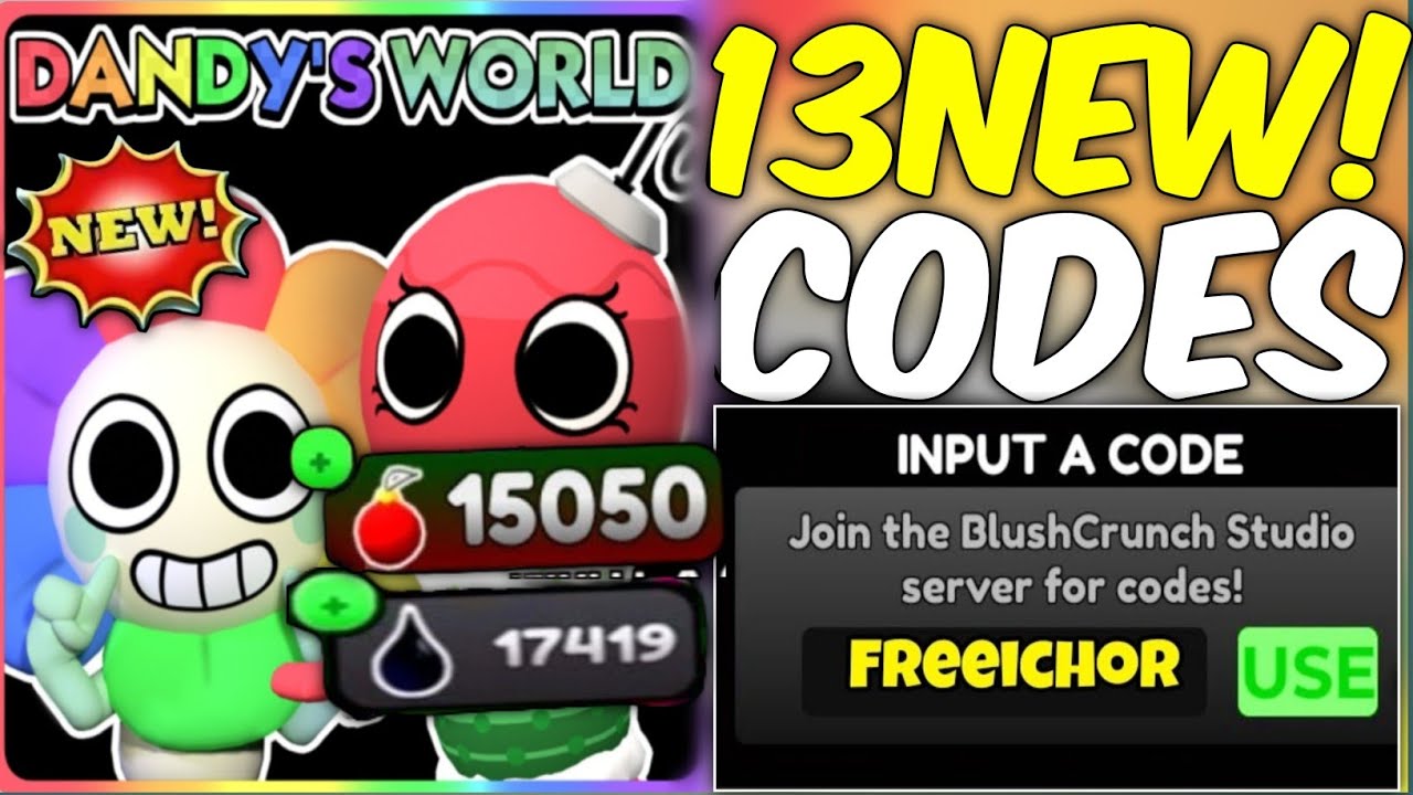 ⚠️ FRESH!! CODES ⚠️ DANDY'S WORLD ROBLOX CODES 2025 - DANDYS WORLD CODES - YouTube