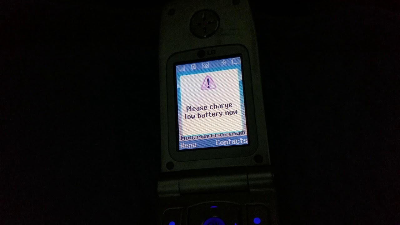 LG LX5450 - Battery low/empty - YouTube