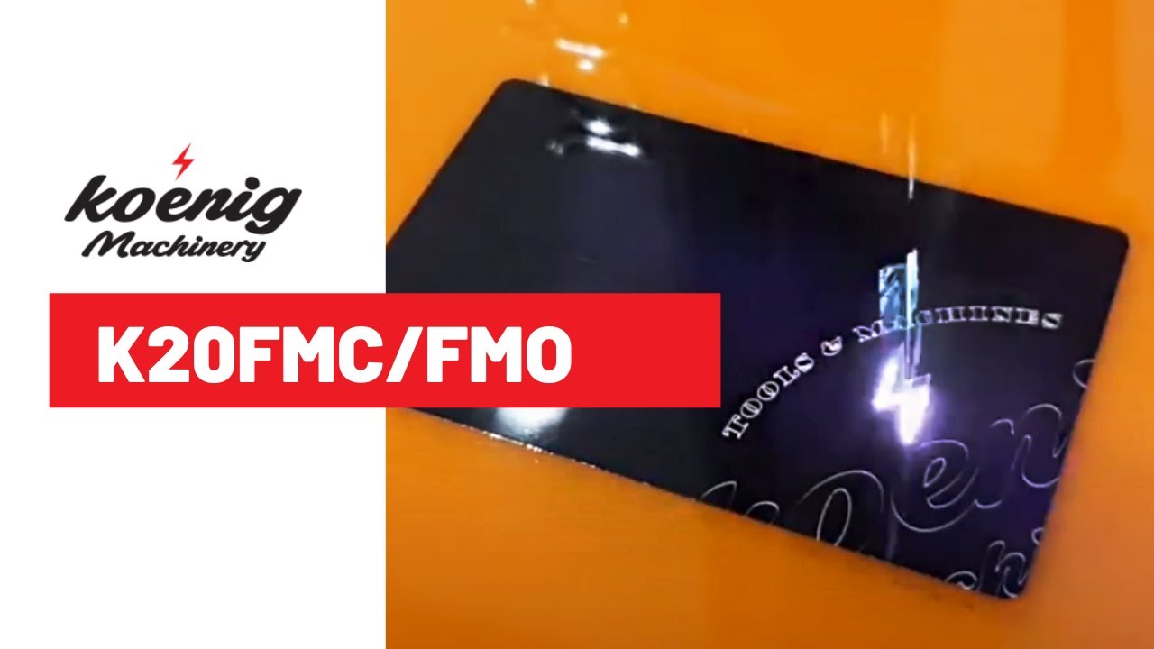 Koenig K20FMC Fiber Marking Laser Machine | Laser Marking Anodised ...