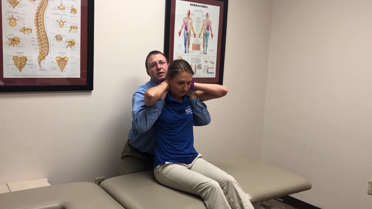 Seated CTJ manipulation - YouTube