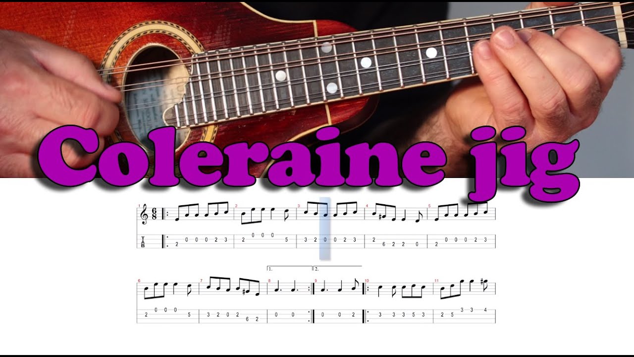 Irish mandolin lesson. Coleraine jig - YouTube