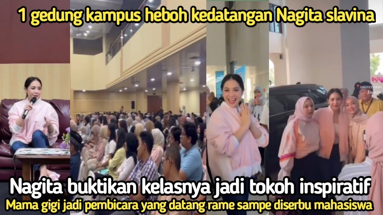 Nagita buktikan kelasnya keren jadi pembicara jadi wanita ispiratif ...