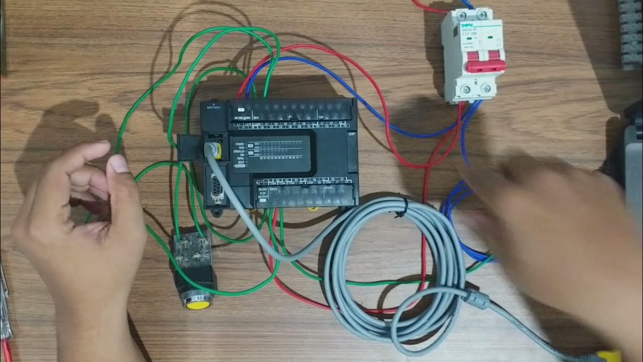 Transfer Program Ladder dari CX Programmer ke PLC Omron CP1E - YouTube