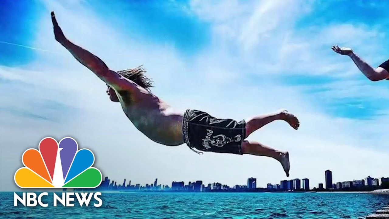 Man Jumping Into Water