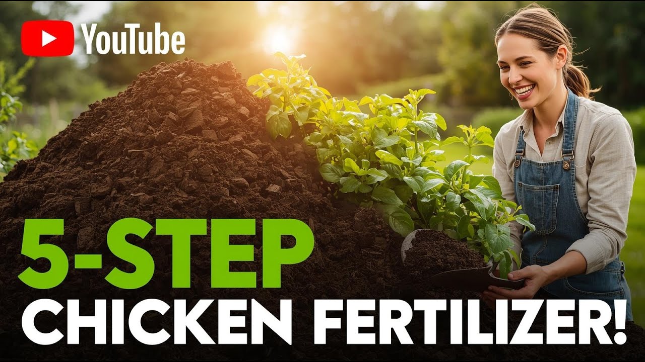 Transforming Chicken Manure into Fertilizer: The 5-Step Magic - YouTube
