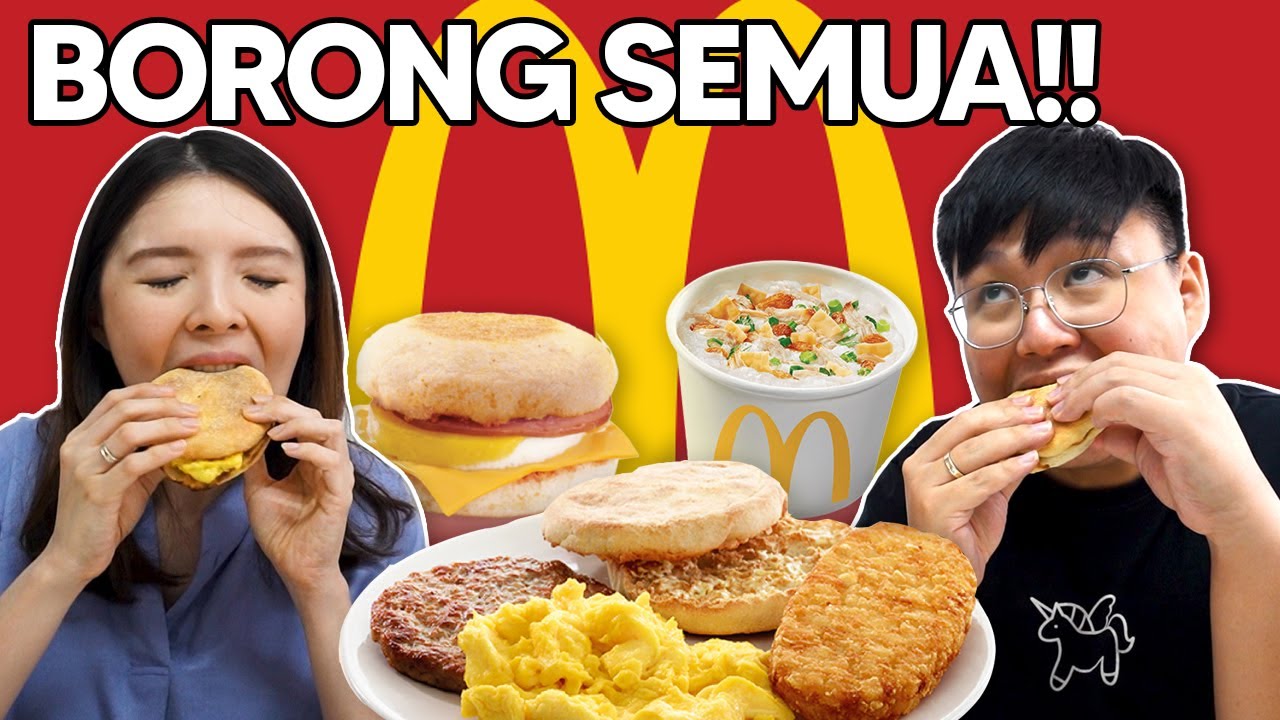 COBAIN SEMUA MENU SARAPAN DI MCD !! MANA YG TERENAK ?? - YouTube