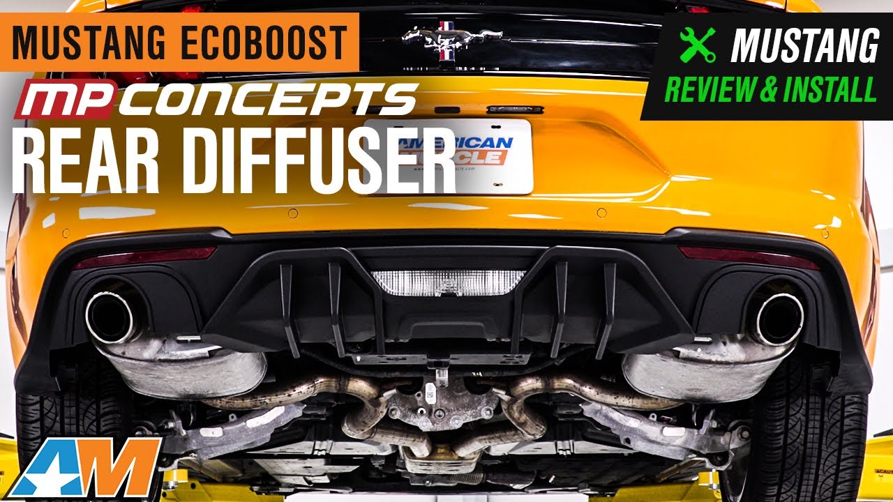 2018-2021 Mustang EcoBoost MP Concepts Rear Diffuser Review & Install ...