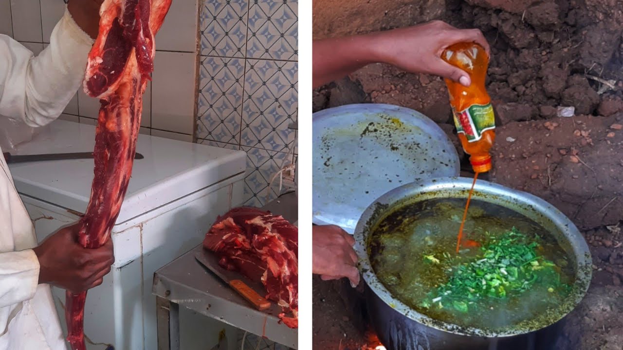 Guteka isombe/cooking traditional vegetables (cassava leaves with cow ...