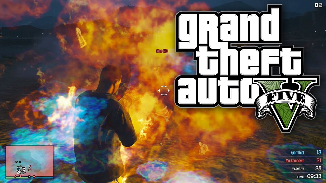 GTA 5 Online - HUNGER GAMES | LITERALLY CATCHING FIRE! (GTA V Online ...
