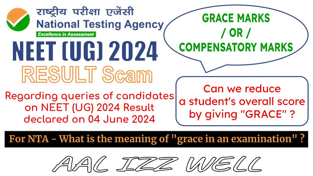 NTA Scam | Grace Marks / Compensatory Marks | Baseless Clarification by ...
