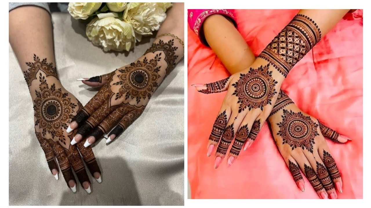Beautiful & simple mehedi design for girls ️ ️👌#mehedi #marriage # ...