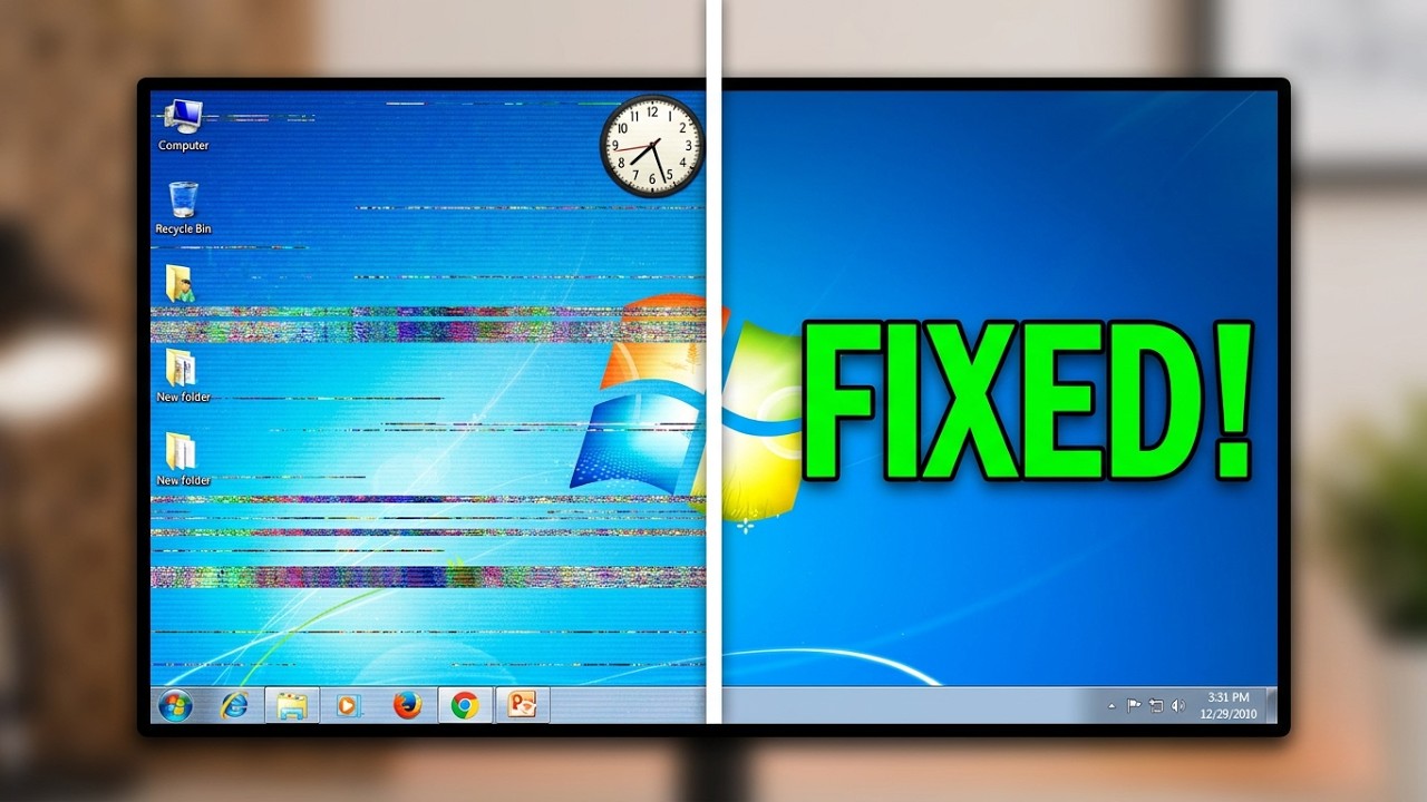 Windows 7 flickering problem (Detailed Description + Solution) - YouTube
