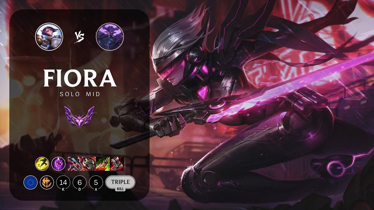 Fiora Mid vs Kassadin - EUW Master Patch 13.7 - YouTube