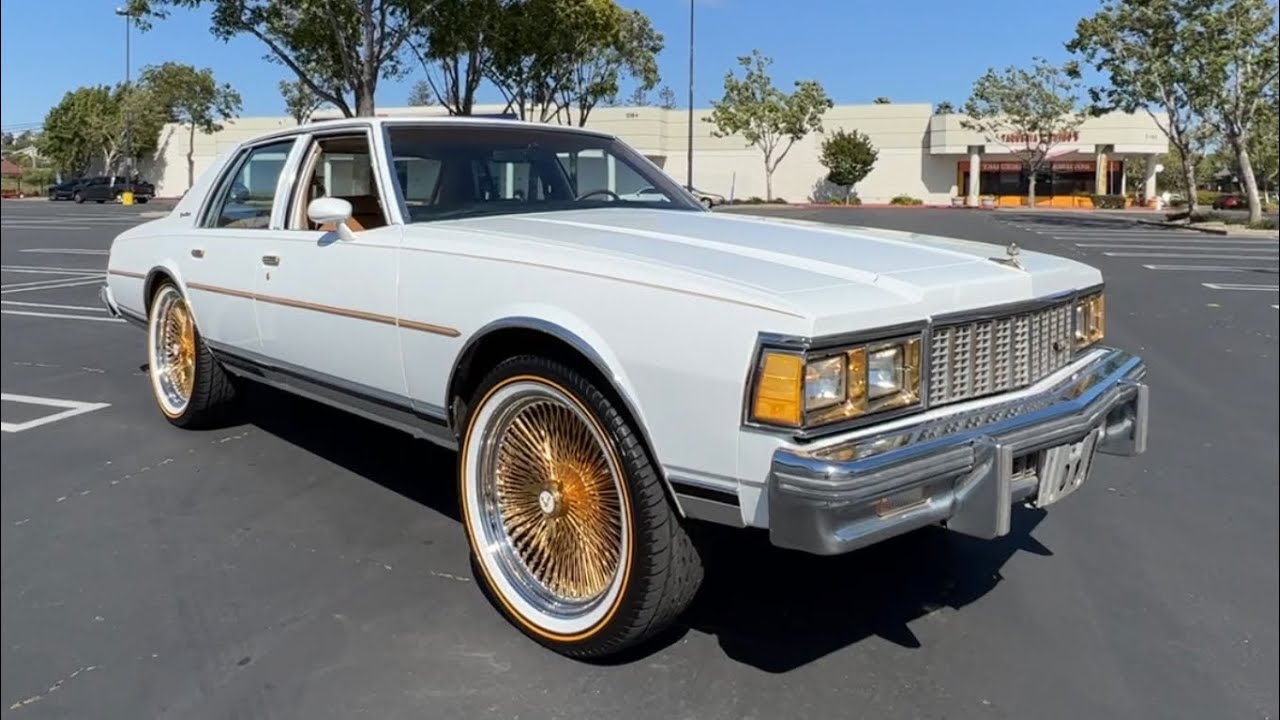 1979 Caprice Classic/Box Chevy on Gold Zeniths and Vogues - YouTube
