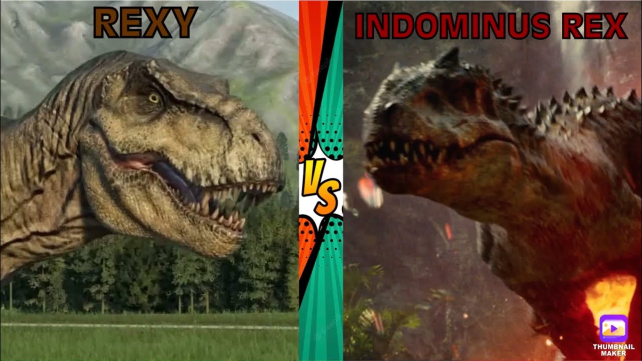 Rexy vs Indominus Rex | Rexy Rampage [S1E13] - YouTube