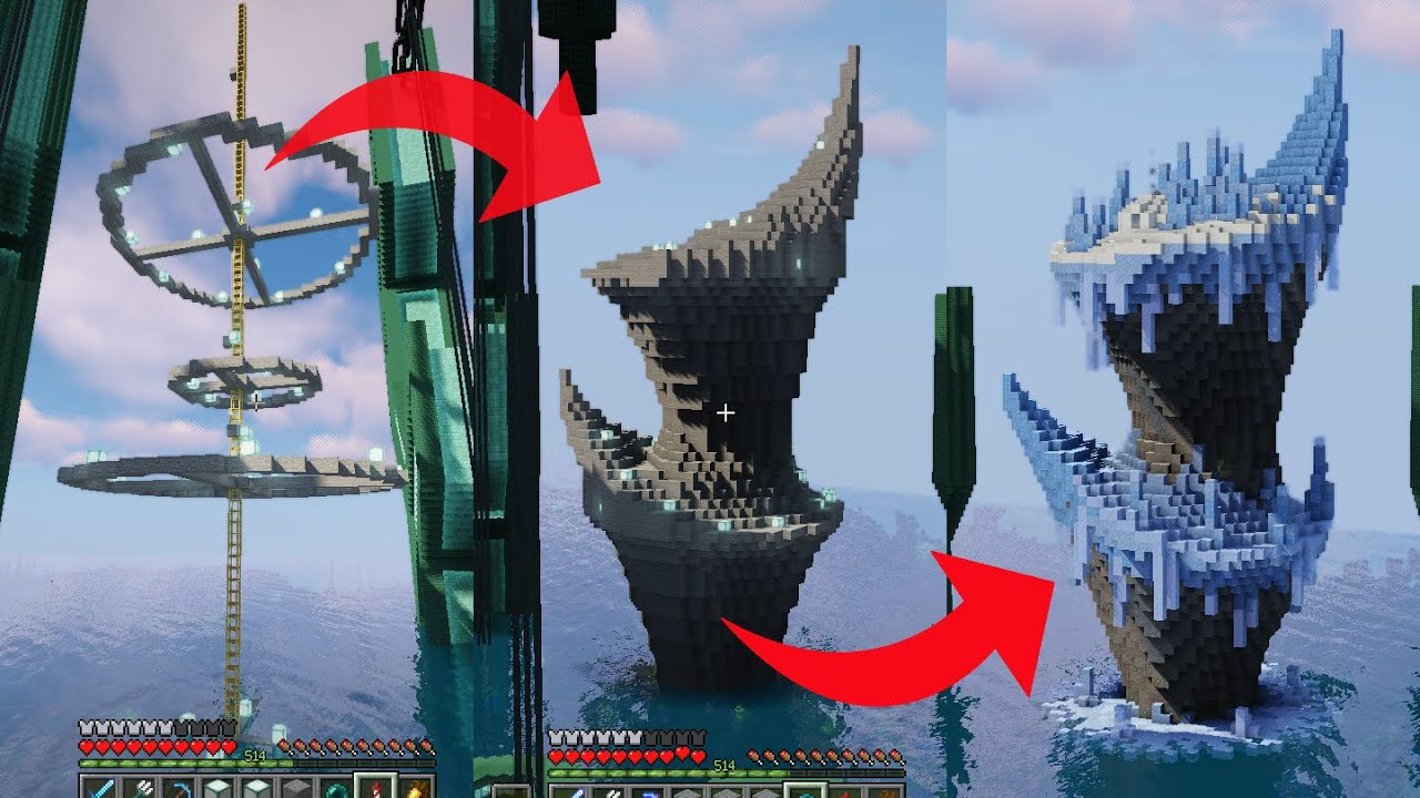 Minecraft Custom Ice Island For My Mega Base - YouTube