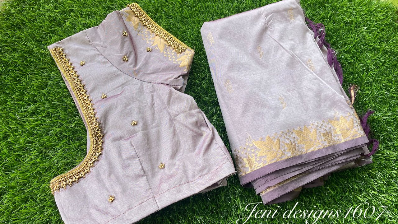 Aari work back neck design📲7200136177 #jenidesigns1607 #aariworkblouse ...