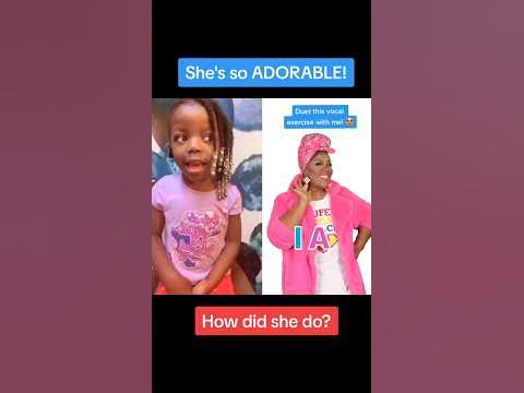 Adorable little girl sings her FIRST Vocal Exercise DUET w/Vocal Coach ...