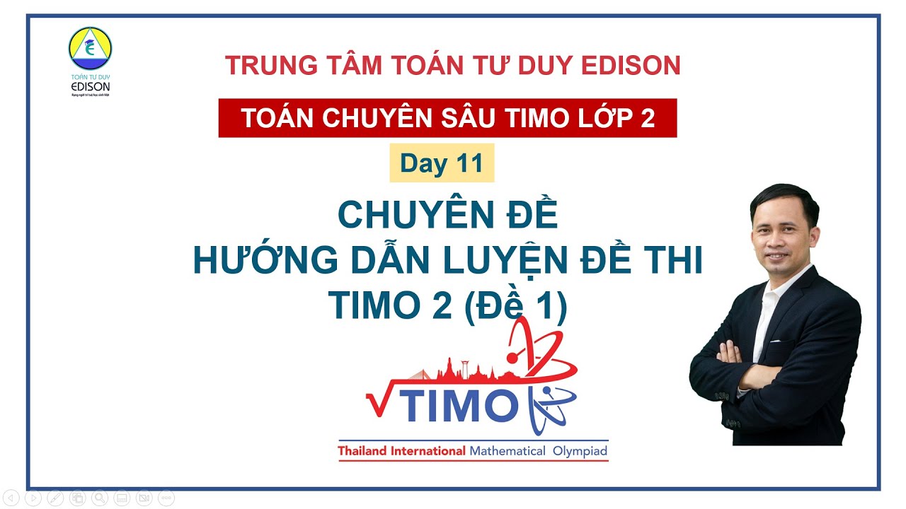 Timo 2. Day 11. Hướng dẫn luyện đề Timo 2 (đề 1) | ThS. Vũ Tiến Thành ...