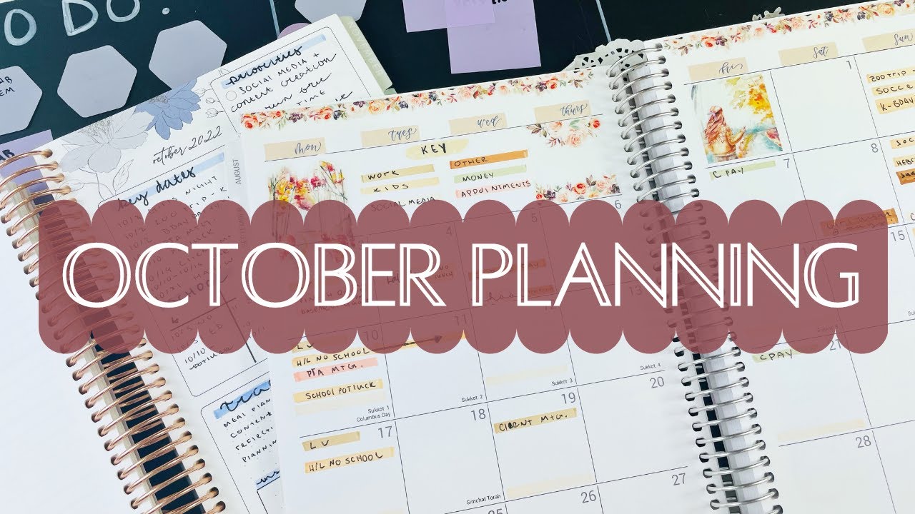 Monthly Functional Planning | October Calendars, Dashboards & Kanban ...