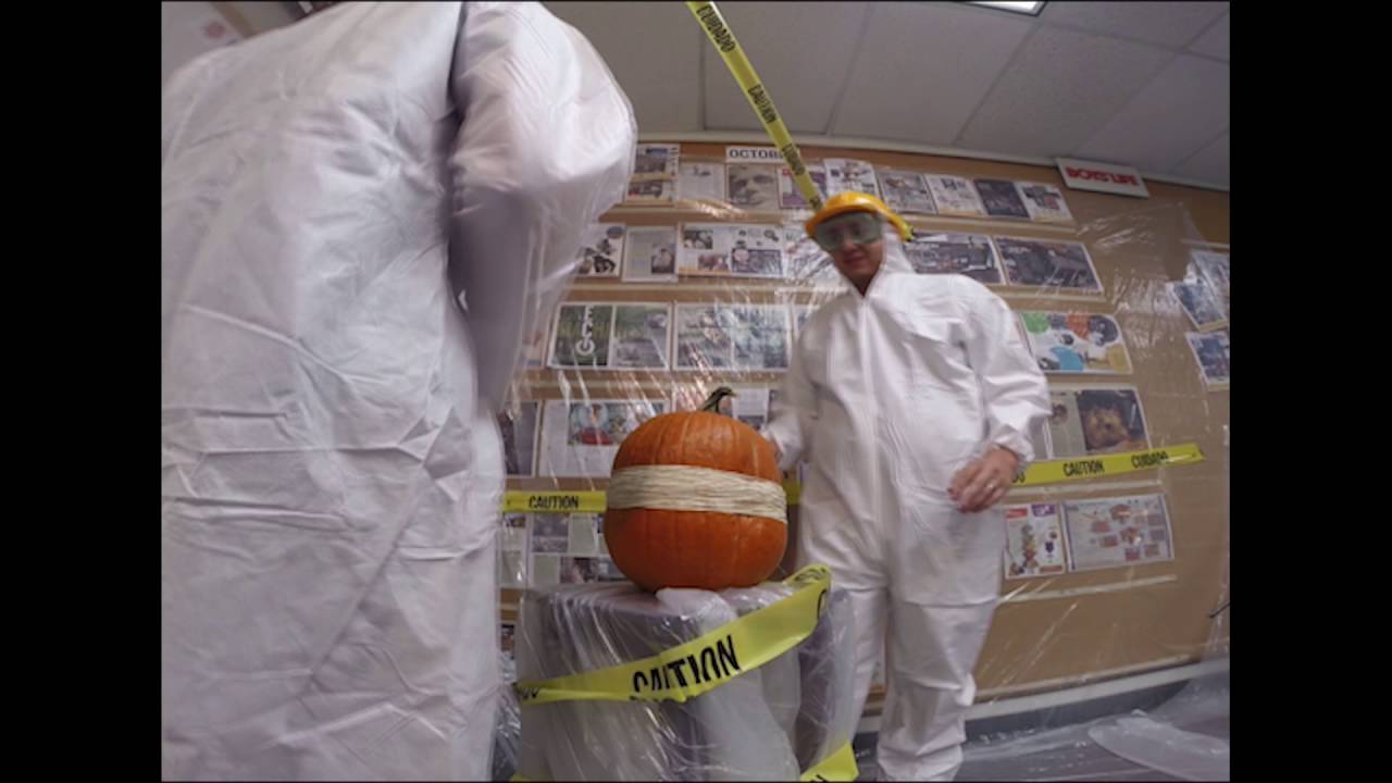 Rubber Band Exploding Pumpkin Timelapse - YouTube