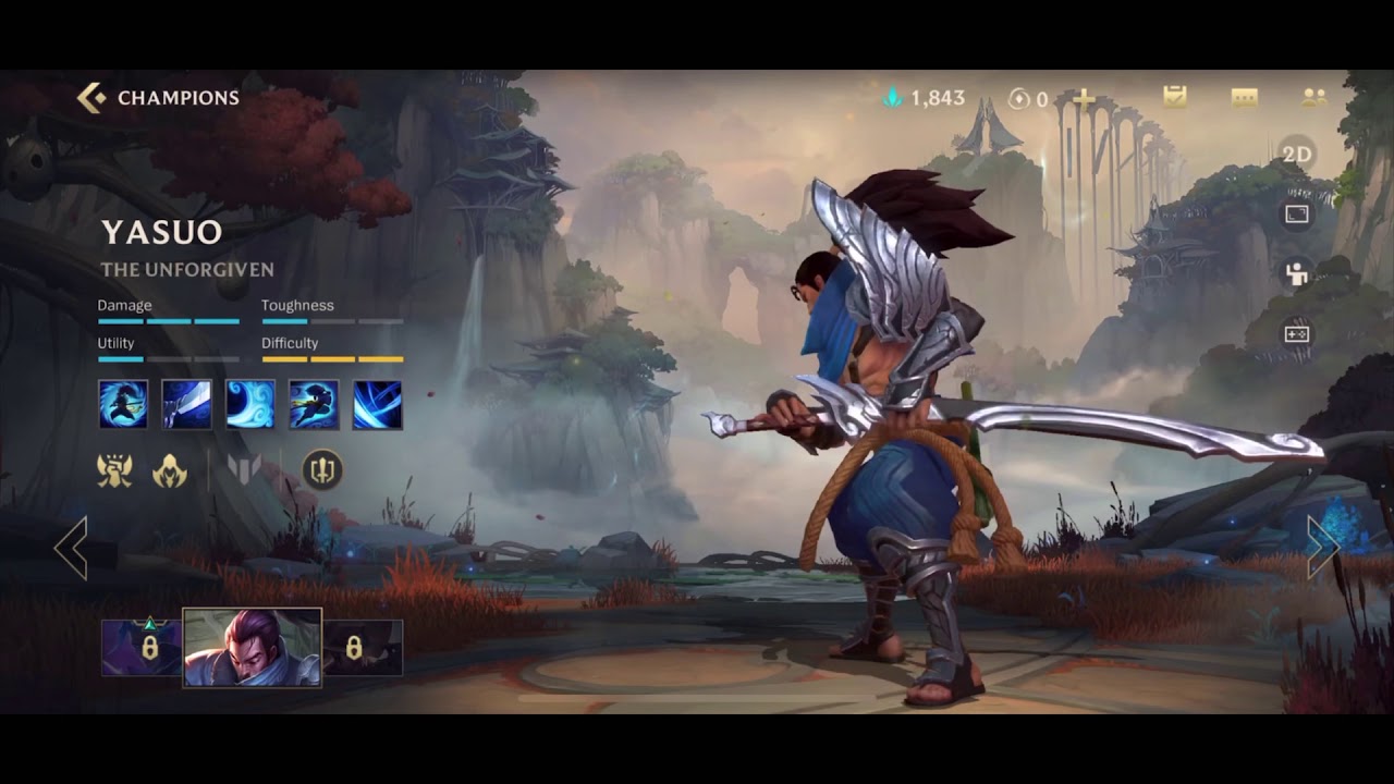 Yasuo Classic Skin - Wild Rift (League Of Legends Mobile) - YouTube
